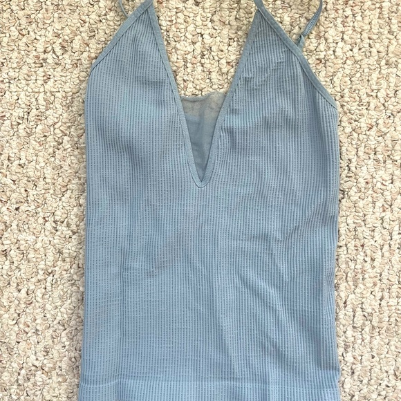 Free People | Tops | Free People Light Blue Tank Top Small | Poshmark